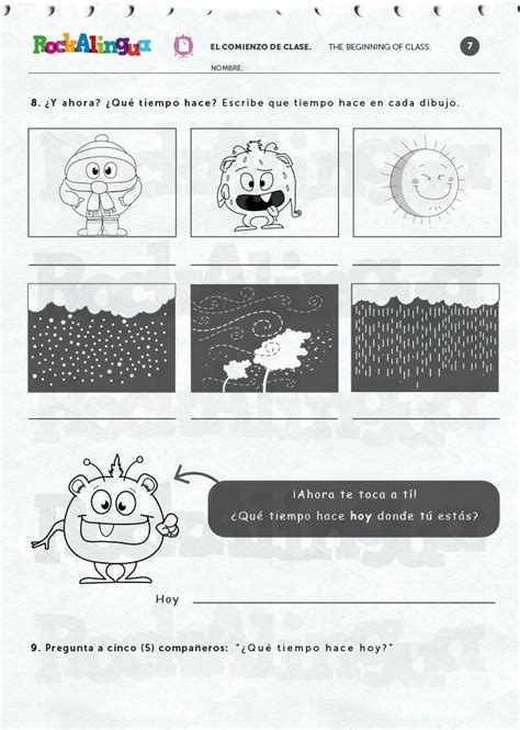 Beginning Of Class Routine Worksheet Rockalingua Class Routine