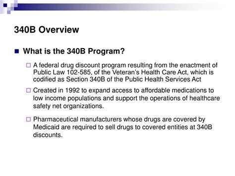 Ppt 340b Program Perspectives Powerpoint Presentation Free Download Id5874617