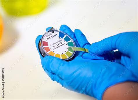 Chemistry Experiment With Ph Paper Stock Photo Adobe Stock