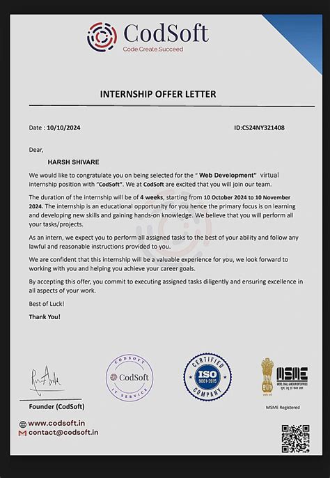 Harsh Shivare On Linkedin Codsoft Internshipjourney Webdevelopment Codsoft Learningneverstops