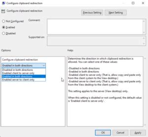 VMware Horizon Enable Copy Paste TheDXT