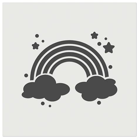 Sweet Adorable Magical Rainbow Diy Cookie Wall Craft Stencil 45 Inch