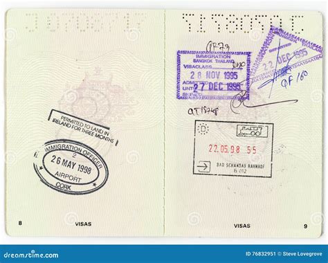 Australian Passport With Australian Citizenship Certificate In The Background Editorial Photo