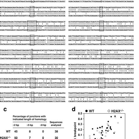Switch Recombination Junctions Are Normal In The Absence Of H2ax Download Scientific Diagram