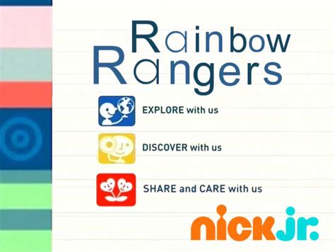 Nick Jr Rainbow Rangers Curriculum Board 2010 By Mikaylaann20 On