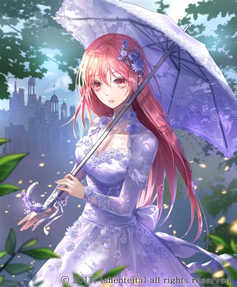 Safebooru 1girl Artist Name Blue Sky Brown Eyes Dated Day Dress