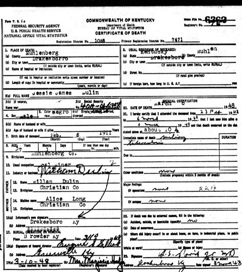 Jessie James Dulin 1911 1948 Find A Grave Memorial