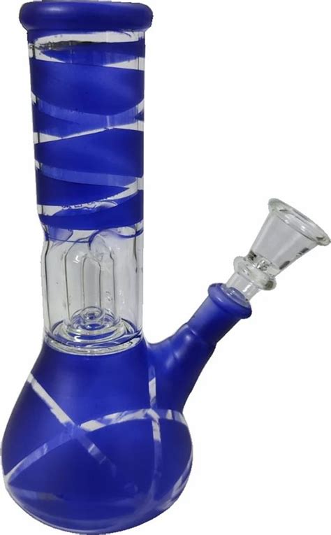 Blue Glass Smoking Funnel Bong At Rs 400piece Glass Bong In New