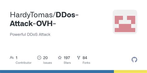 Github Hardytomasddos Attack Ovh Powerful Ddos Attack