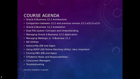 Oracle Apps Dba Demo Youtube