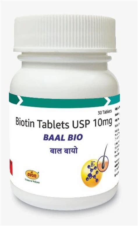 Biotin Tablets Usp 10mg At Best Price In Chennai By Aeon Formulations Private Limited Id