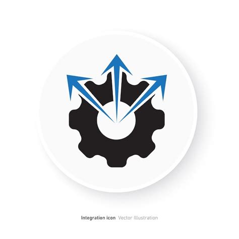 Premium Vector Integration Icon Design Vector Illustration