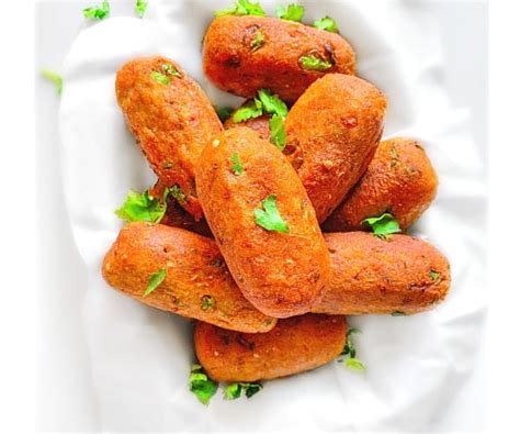 Bread Roll Recipe Indian Potato Croquettes Fried Air Fryer
