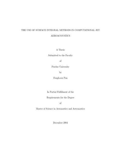The Use Of Surface Integral Methods In Computational Jet Aeroacoustics