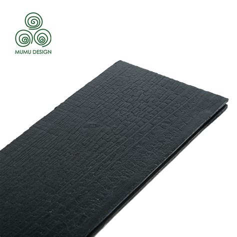 Mumu Dongguan Factory 3d Solid Timber Burnt Shou Sugi Ban Wood Cladding