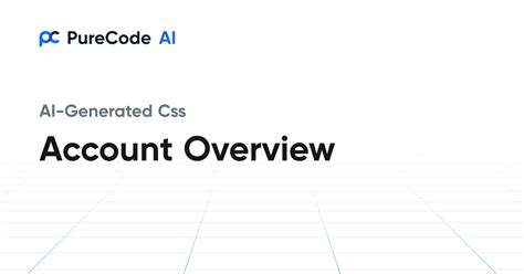 Build Great Css Account Overview Components Faster Using Ai Tools
