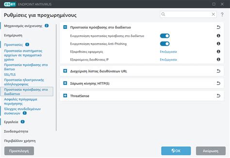 Προστασία πρόσβασης στο διαδίκτυο Eset Endpoint Antivirus 12
