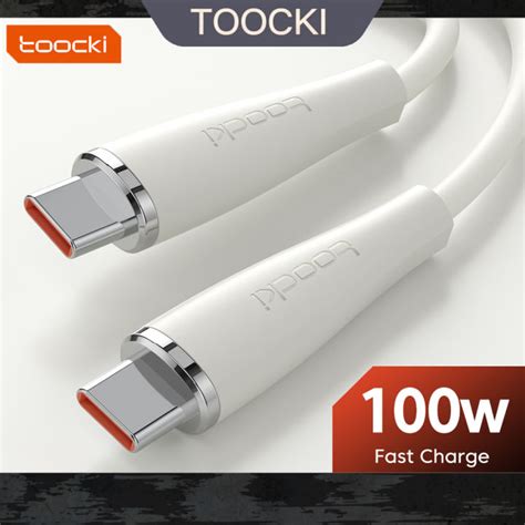 Toocki W Usb Type C To Usb C Cable Usb C Pd Fast Charging Charger Wire Cord For Macbook