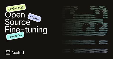 Axolotl Ai Open Source Fine Tuning