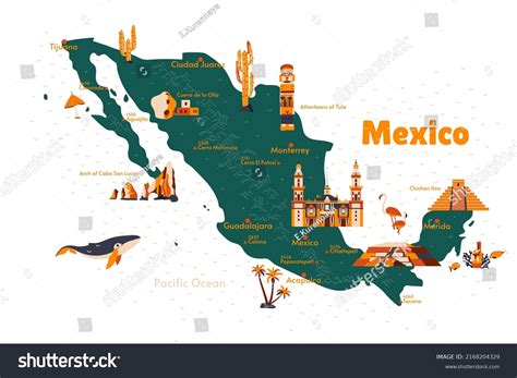 Mexico Tourist Map