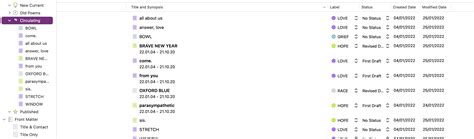 folder sorting scrivener