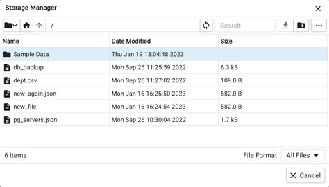Configuring And Using Shared Storage In Pgadmin 4 Edb