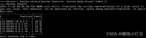 大数据基础平台——spark有监督学习pyspark波士顿 Csdn博客