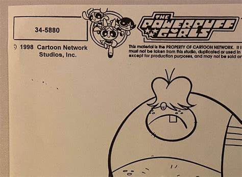 The Powerpuff Girls Production Model Sheet Big Billy 98 05