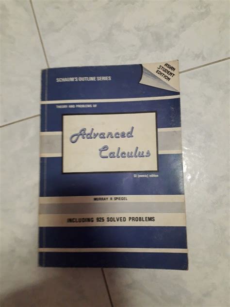 925 Solved Problems Advanced Calculus Hobbies And Toys Books