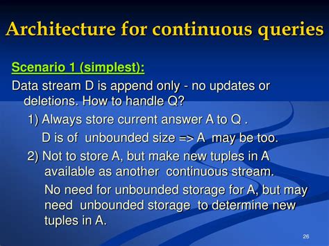 ppt continuous queries over data streams powerpoint presentation