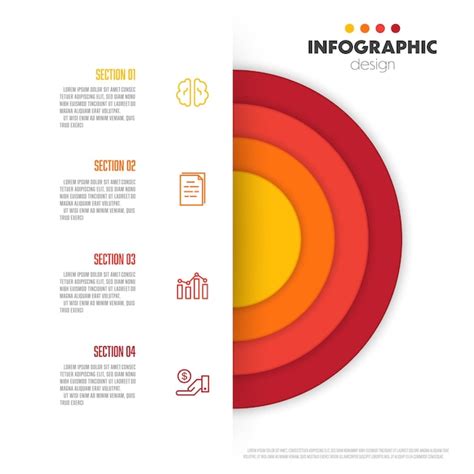 Premium Vector Vector Semi Circle Chart Template Infographic 4