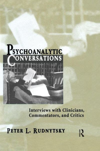 Psychoanalytic Conversations Von Peter L Rudnytsky Englisches Buch