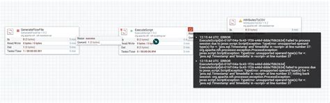 Datetime Nifi Executescript Utc Error For Unsupported Operand Type