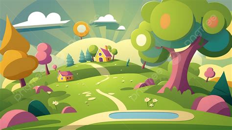 귀여운 만화 동화 배경 귀엽다 동화 배경 배경 일러스트 및 사진 무료 다운로드 Pngtree