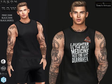 Second Life Marketplace Ts Mens Jason Raw Laughter