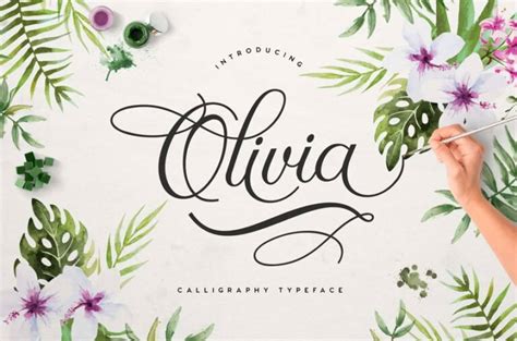 Olivia Calligraphy Font Freedafonts