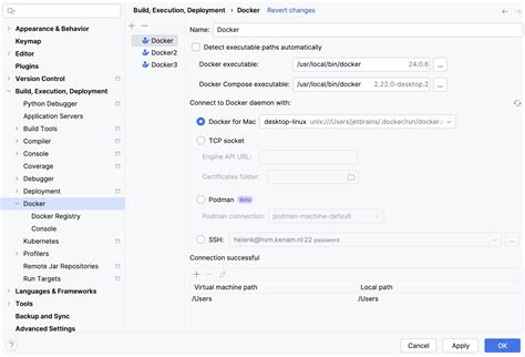Docker 连接设置 Intellij Idea 文档