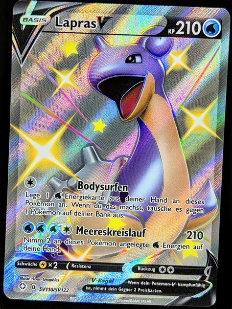 Lapras V Shiny Full Art Sv110sv122 De Deckshopde