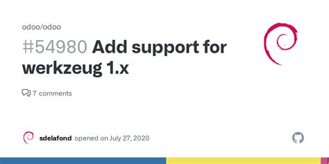 Add Support For Werkzeug 1 X · Issue 54980 · Odoo Odoo · Github