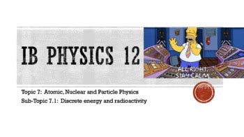 IB DP Physics Notes Discrete Energy And Radioactivity By DP Physics