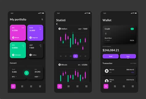 加密钱包neumorphism Mobile App素材资源分享 即时设计