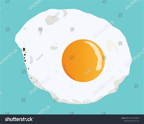 Fried Egg Vector Simple Fried Egg Stock Vector Royalty Free 2256370405 Shutterstock