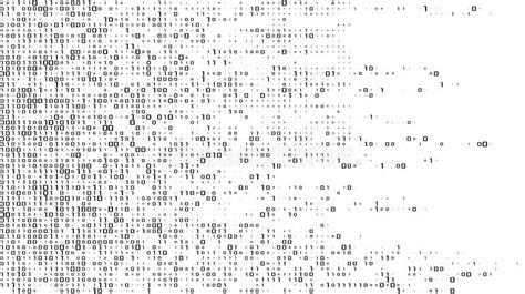 A Stream Of Binary Matrix Code On The Screen Numbers Of The Computer Matrix Stock Vector