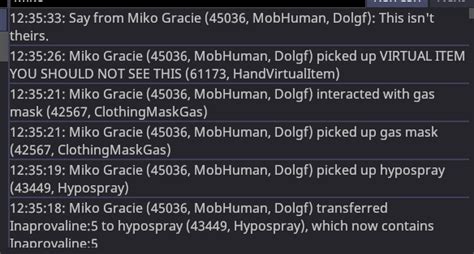 Hypospray Doesnt Show Up In Admin Logs When They Inject People · Issue 12414 · Space Wizards