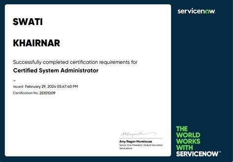 Servicenow Certifiedsystemadministrator Gratitude Careermilestone Swati Khairnar 17 Comments
