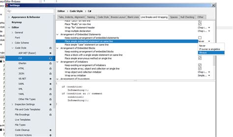 Code Formatting Of If Else Rider Support Jetbrains