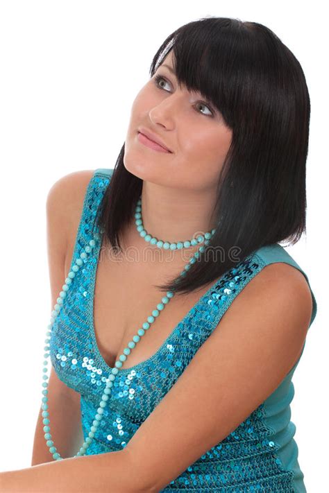 Retrato De Un Brunette Hermoso Joven Imagen De Archivo Imagen De Ojos Cuidado