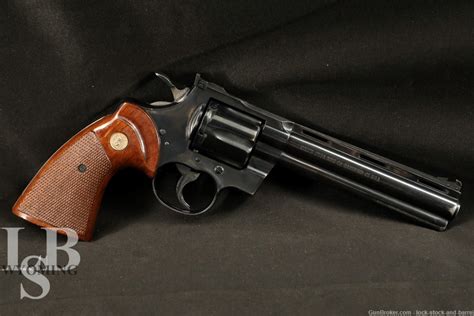 Colt Python Model I3660 6″ Blue 357 Magnum Sa Da Revolver 1963 Candr Lock Stock And Barrel Auctions
