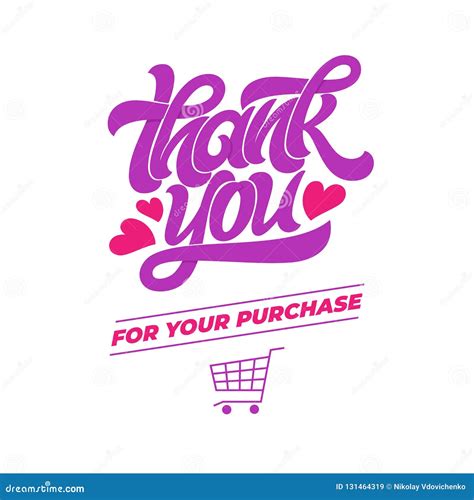 Thank You For Your Purchase Vector Typography For Banner Poster