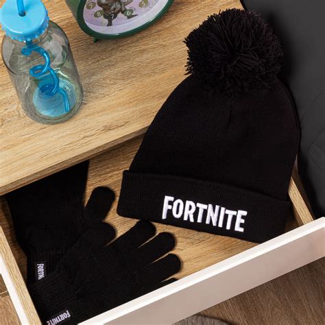 Fortnite Boys Hat And Gloves Set Characterville